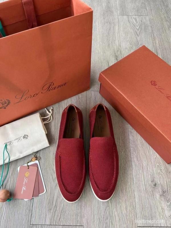 2025 Unisex Le Parmentier Red Wool Blend Loafers AS00280 - Halftime